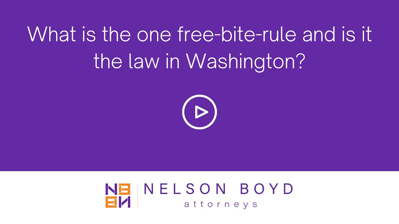 What is the one-free-bite rule and is it the law in Washington ...